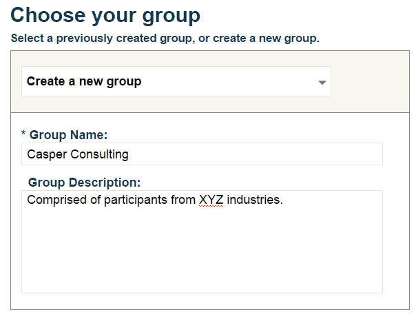 Group Report procedure